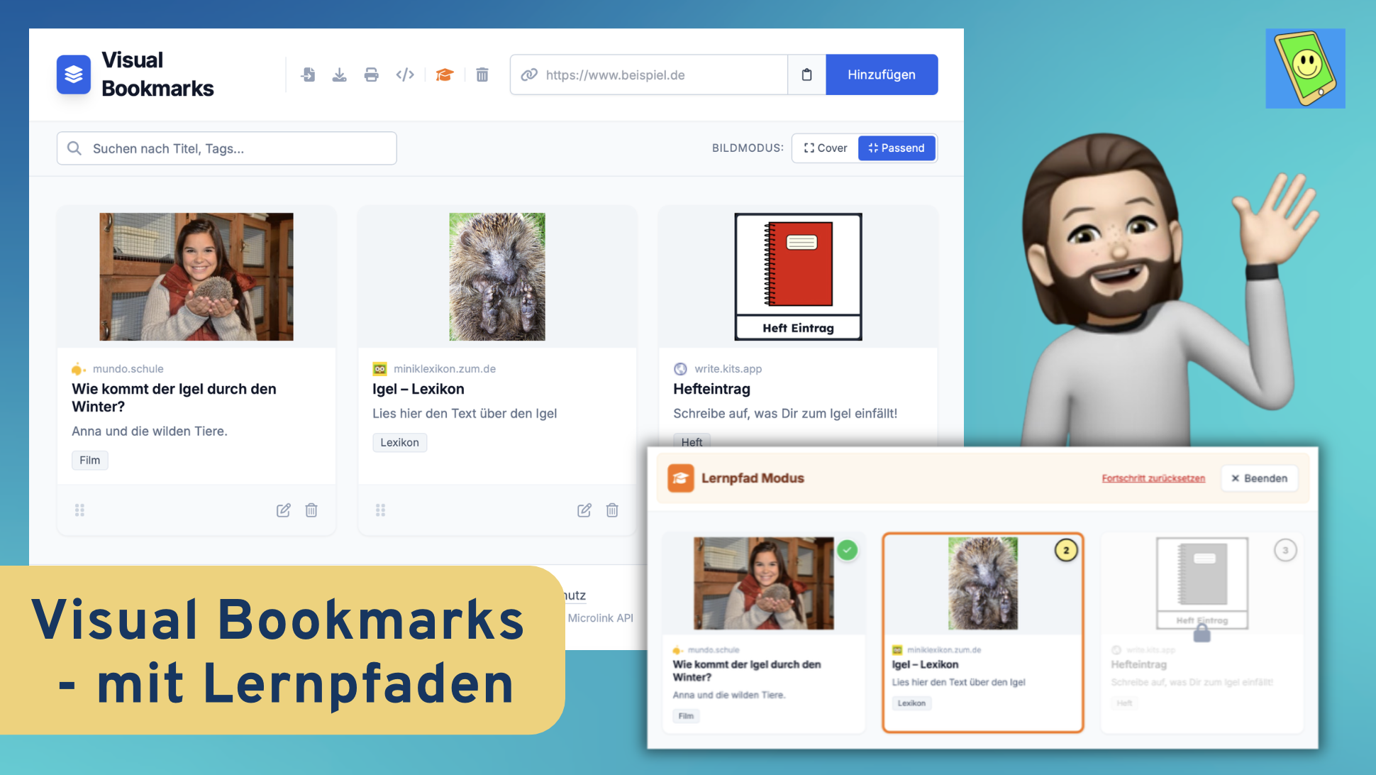 Visual Bookmarks mit Lernpfaden – LernSachen